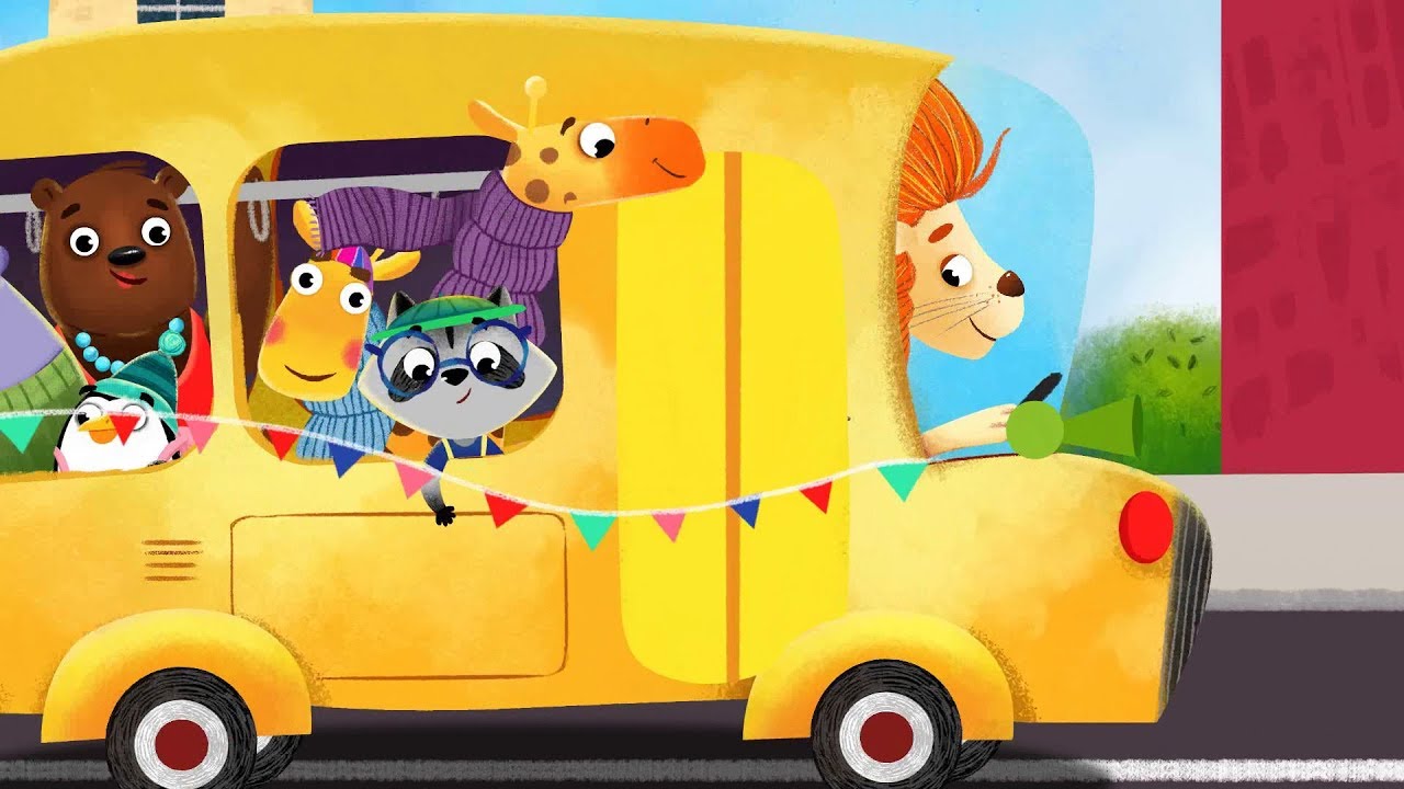 Wheels on the Bus | The Little Nursery Rhyme For Kids | The Little ...