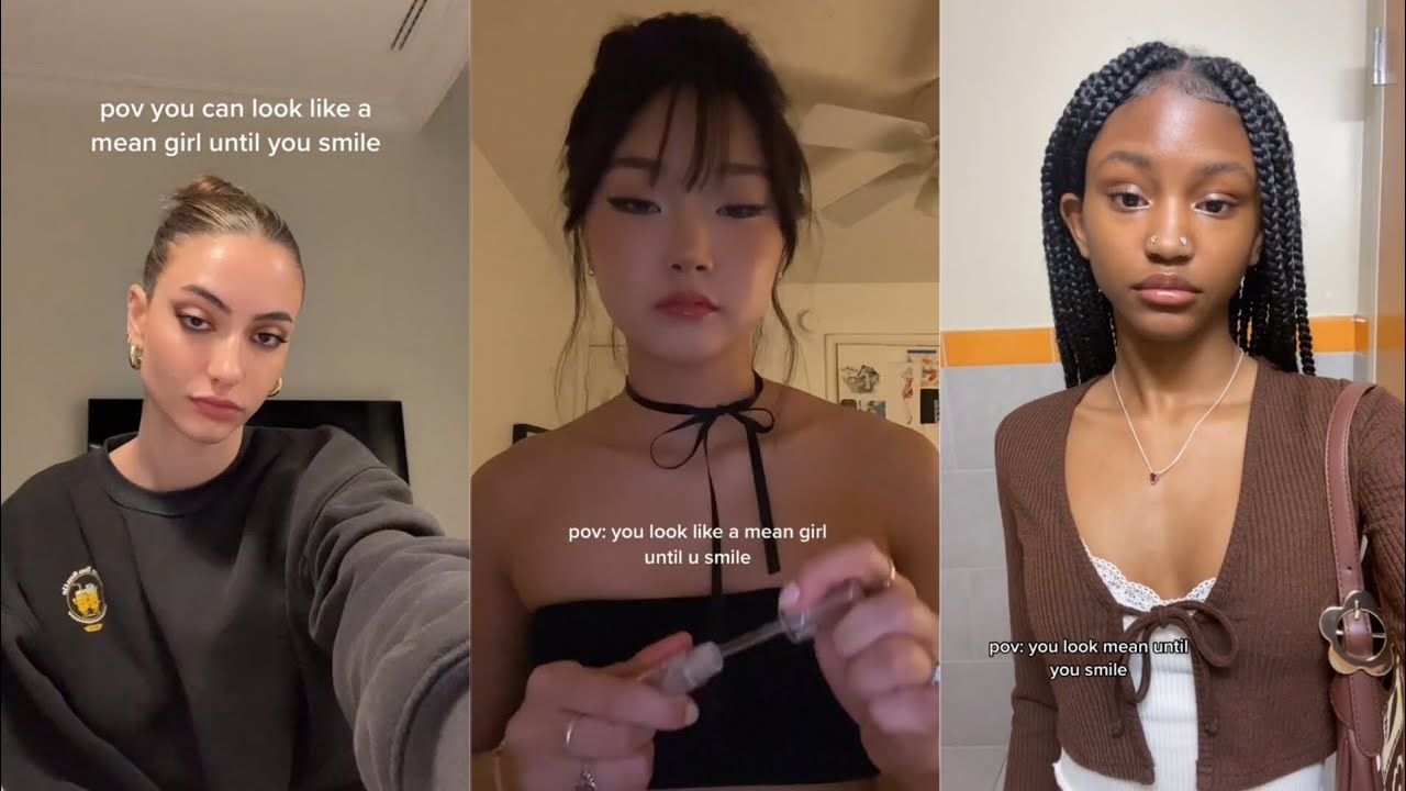 Pov:You look like a mean girl until you smile (RBF) Best TIkTok ...