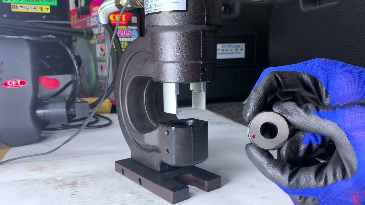 Hydraulic Punching Tool: PP-70 #OPT #REMOTE #PUNCH - YouTube
