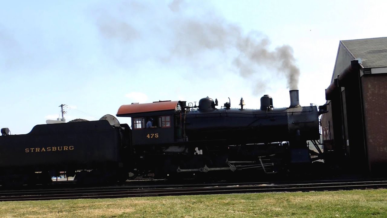 SRC 475: Steam engine/ Strasburg PA - YouTube