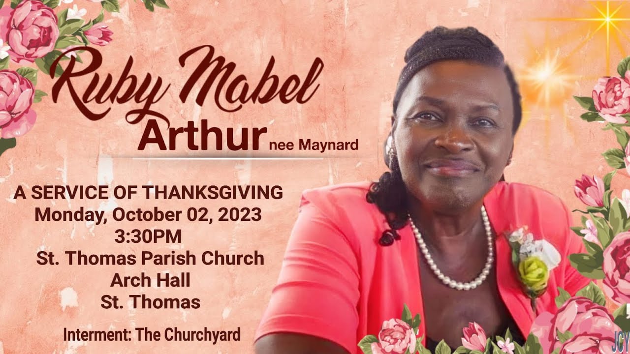 A Service of Thanksgiving for the Life of Ruby Arthur - YouTube