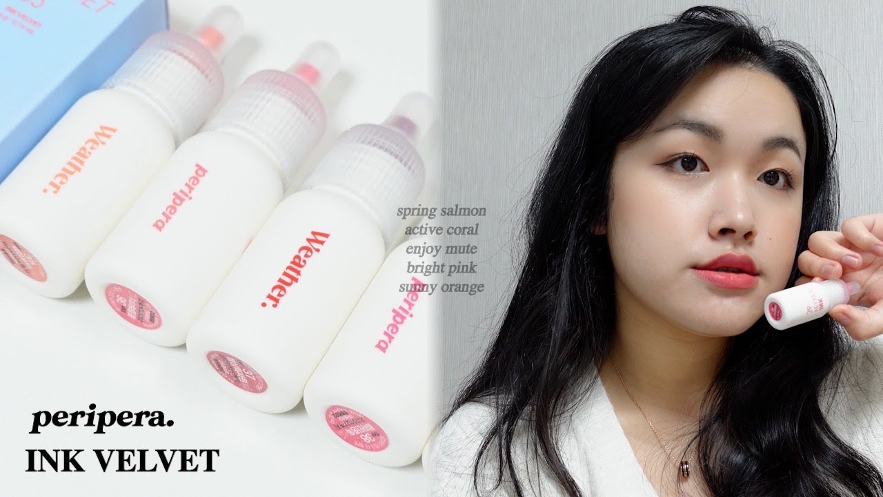 eng 🤍 | 💙 Peripera Ink Velvet NEW COLORS Weather edition ☁️ - YouTube