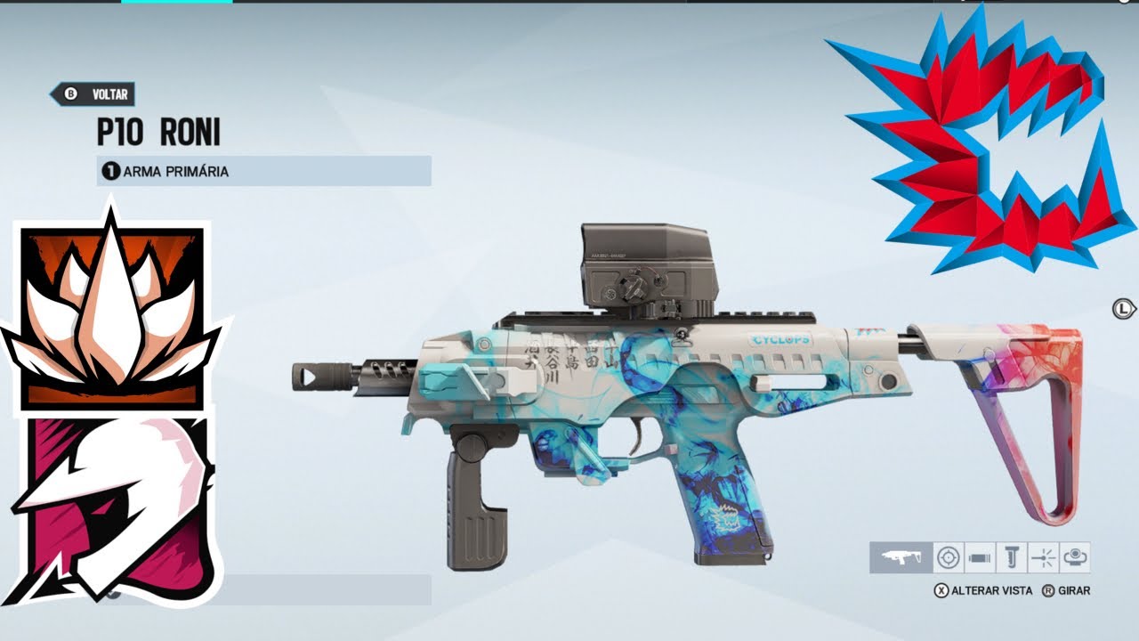 RAINBOW SIX SIEGE - Cyclops Esports Weapon Skin! P10 RONI Mozzie/Arumi ...