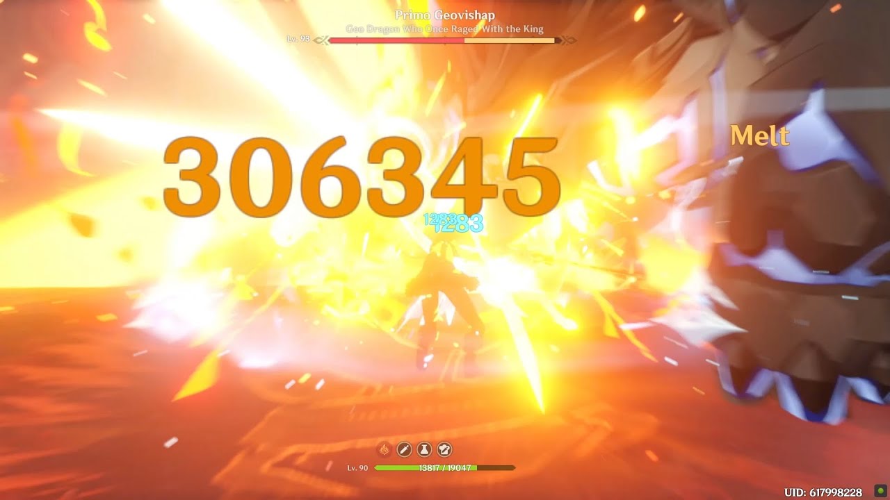 C1 Diluc Melts Primo Geovishap | Genshin Impact - YouTube