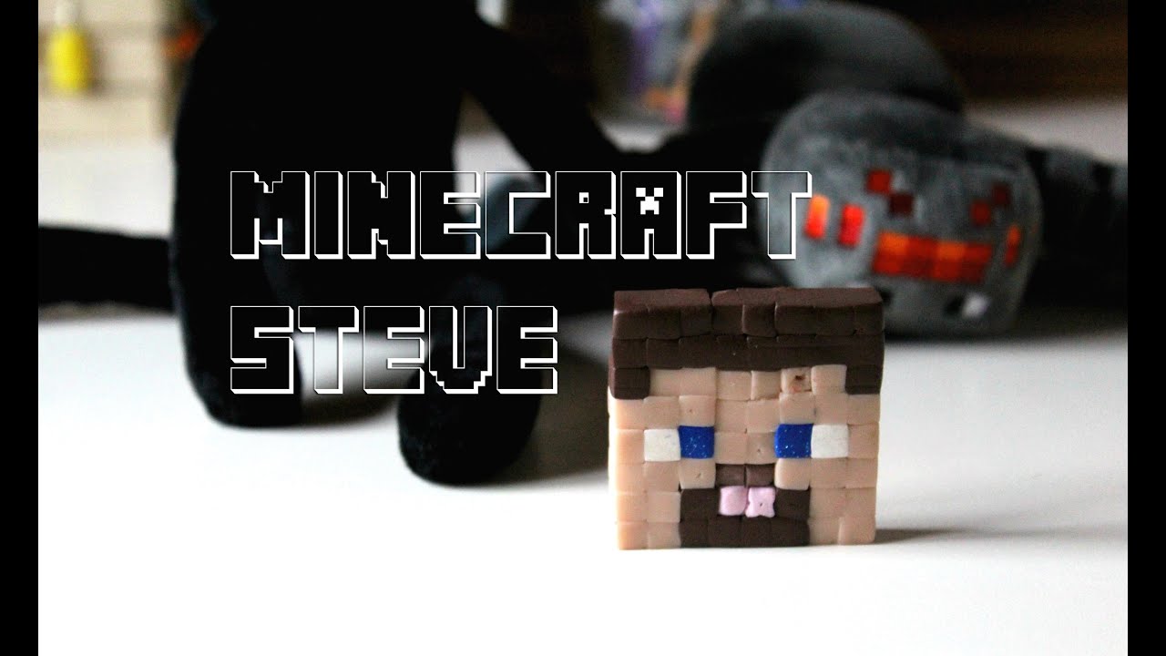 STEVE from MINECRAFT // POLYMER CLAY TUTORIAL with extruder - YouTube