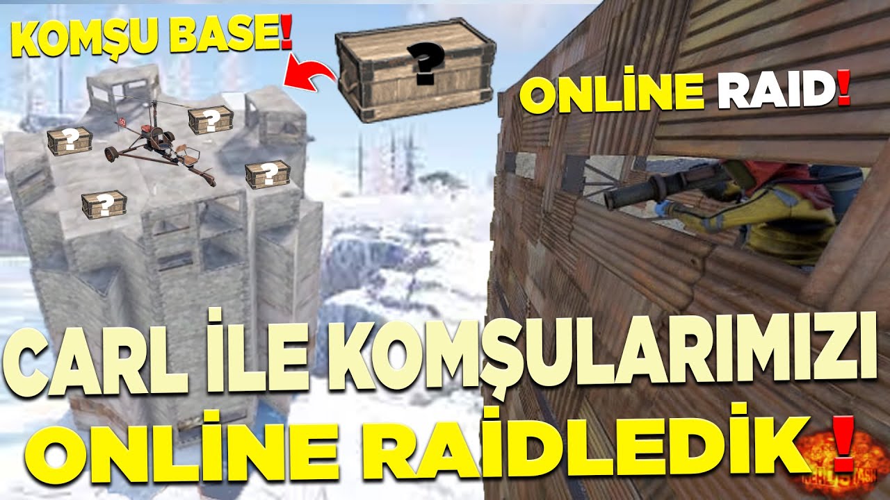 CARL İLE BİZİ SİNİR😡 EDEN KOMŞULARIMIZA ONLİNE RAİD ATARAK DERS VERDİK💀 - RUST - YouTube