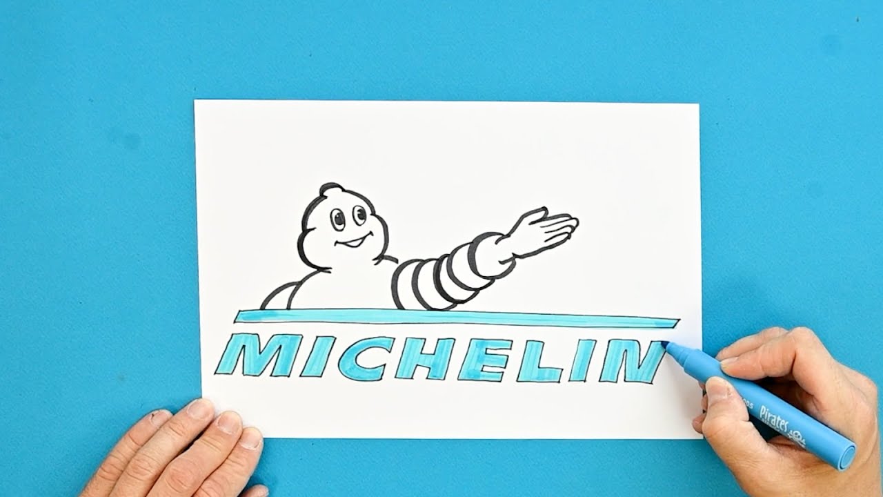 How to draw Michelin Logo - YouTube