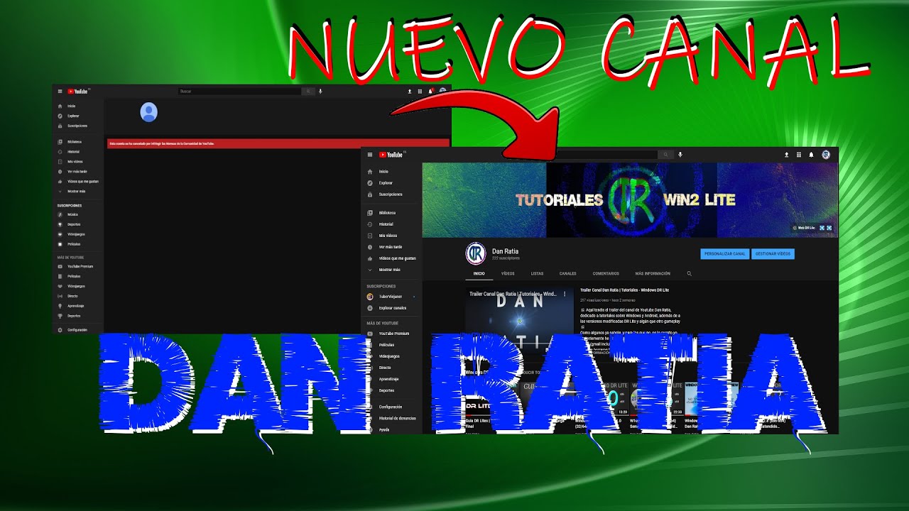 NUEVO CANAL DAN RATIA | Robo de este mismo Canal De Youtube (07/2021 ...