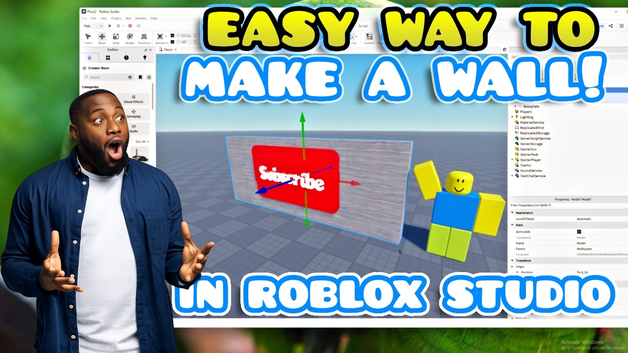 How To Make a Wall in Roblox Studio (Beginner Tutorial 2025) - YouTube