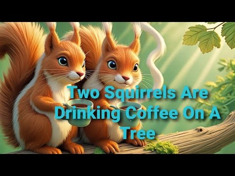 How Do Two Squirrels Pick Coffee Cherries In The Tree While Drinking ...