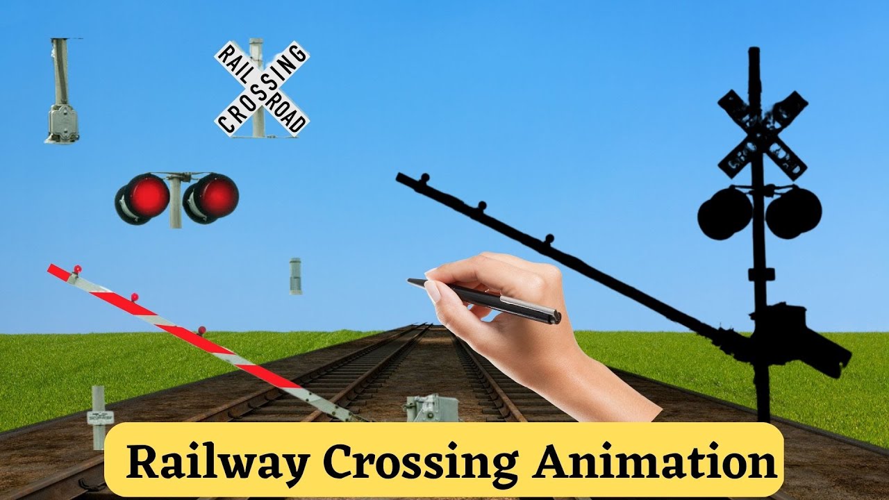 Railway Crossing Animation / 踏切アニメーション Fumikiri animēshon - YouTube