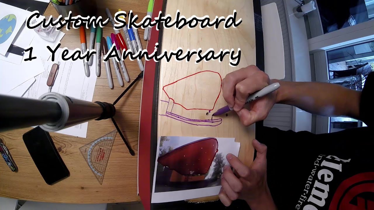 30$ Amazon Sharpies Custom Skateboard / REVIEW - YouTube