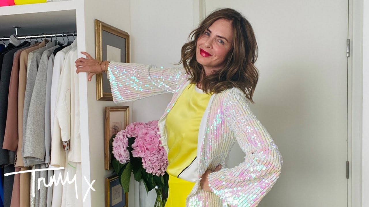 Outfit Of The Day: Yellow Trousers and Sequin Jacket | Fashion Haul ...