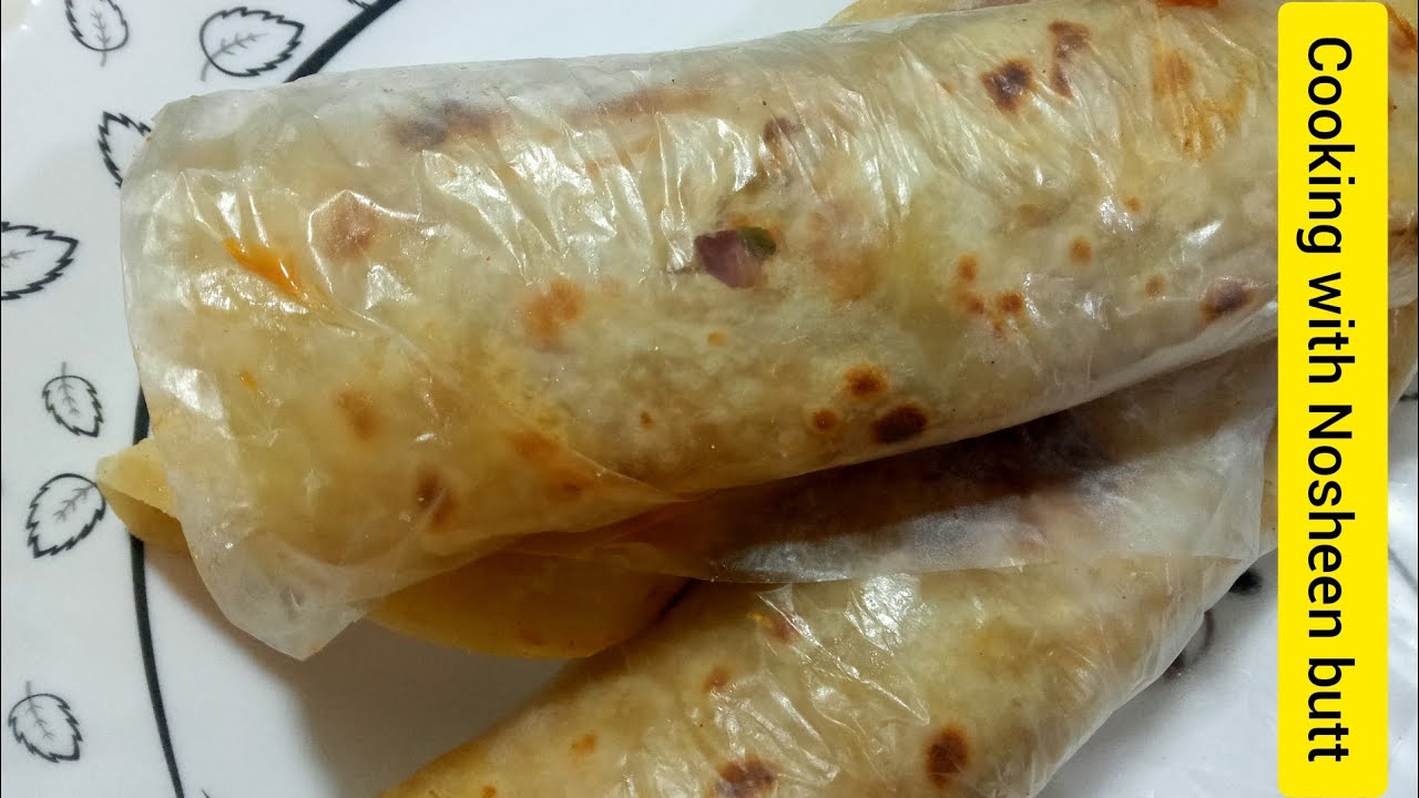 Paratha roll recipe|Homemade paratha roll recipe|Cooking with Nosheen ...