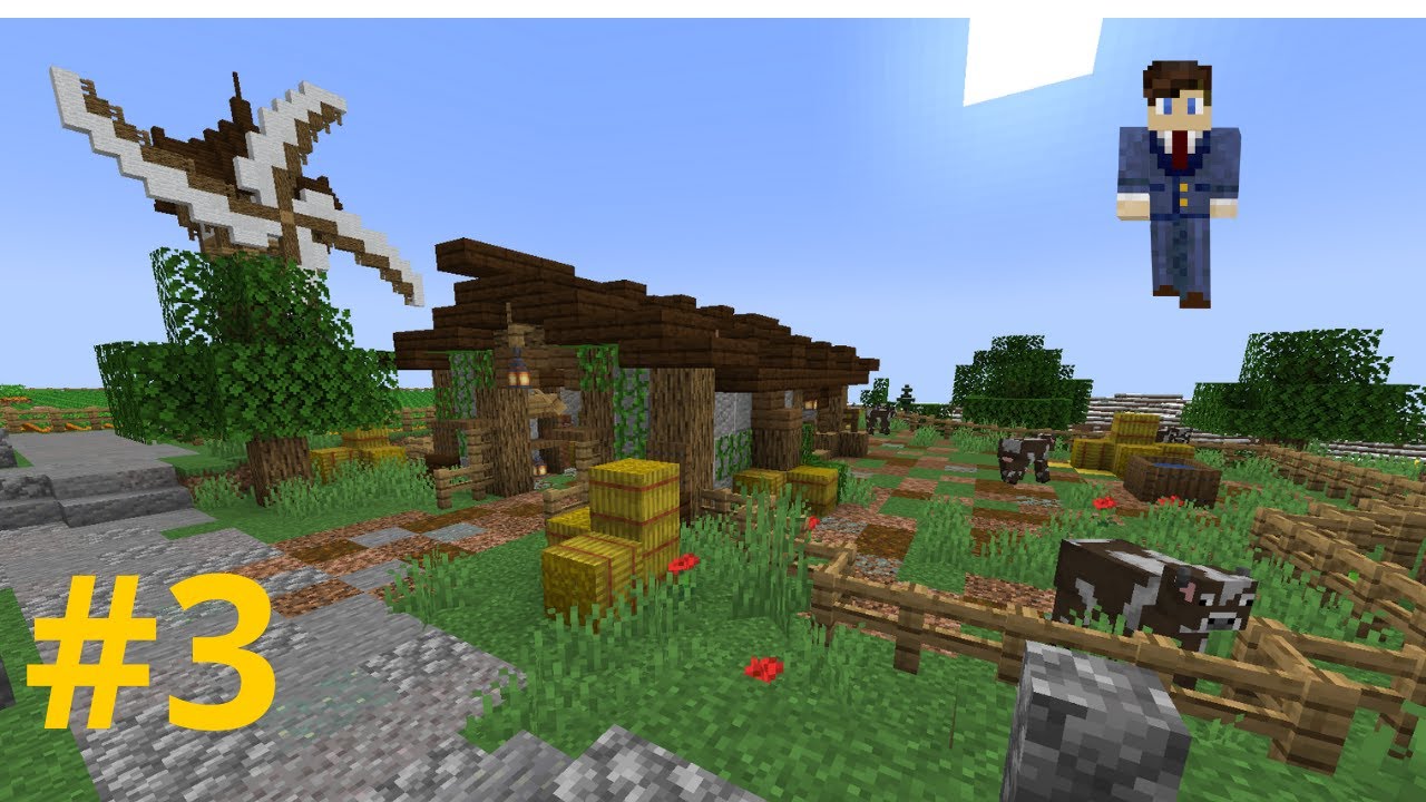 Minecraft cow pen design - Building with MekMC #3 - YouTube