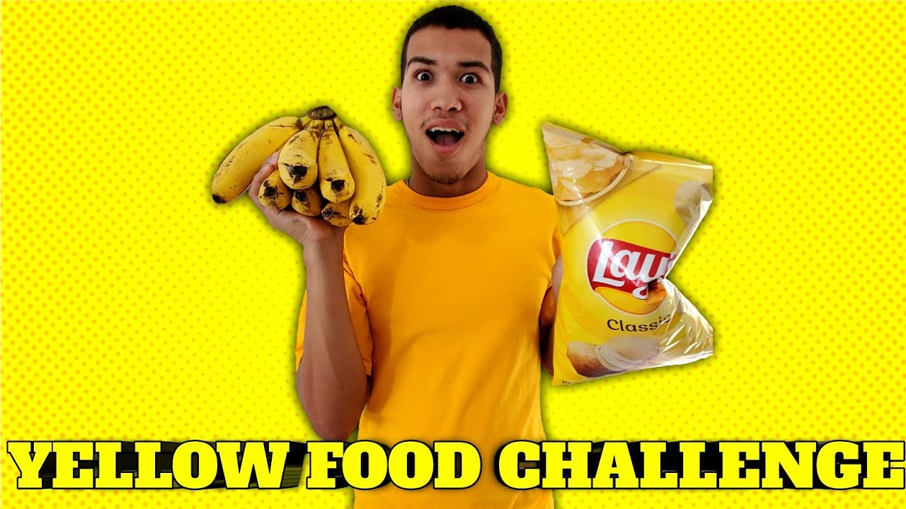 Comiendo SOLAMENTE Comida de color AMARILLO por 24 HORAS!!! - YouTube