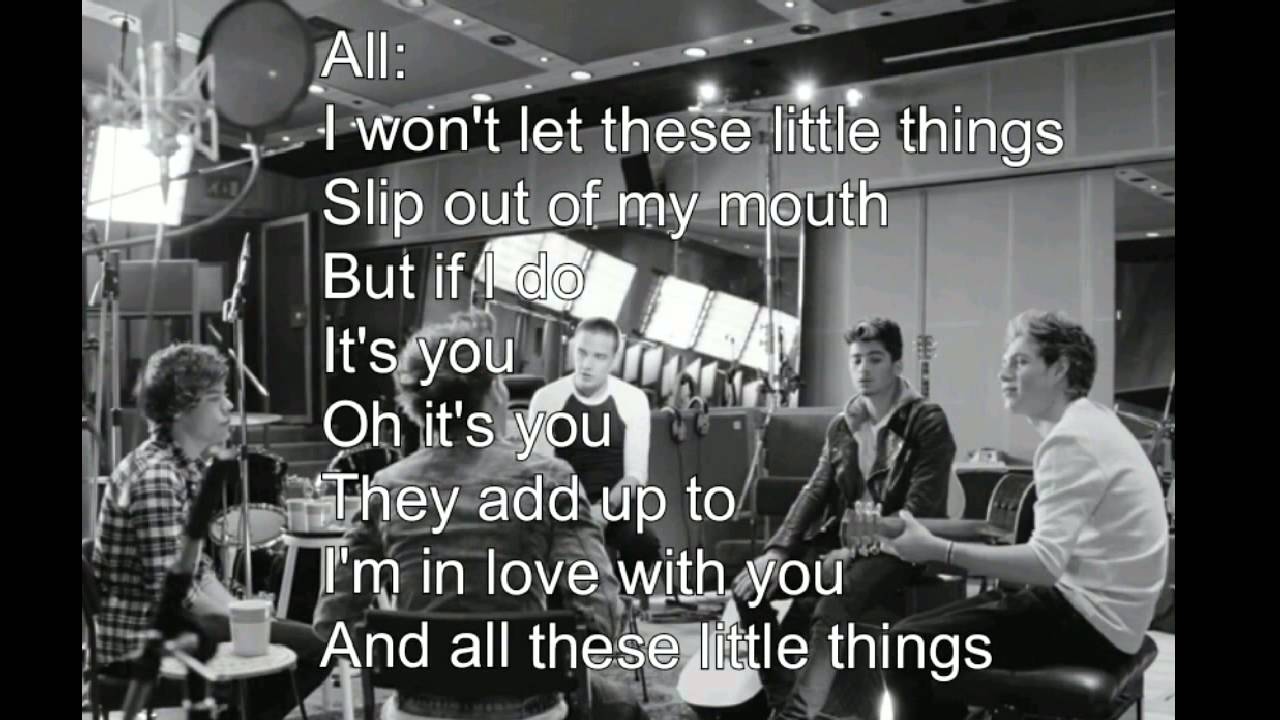 One Direction - Little Things - Lyrics - YouTube