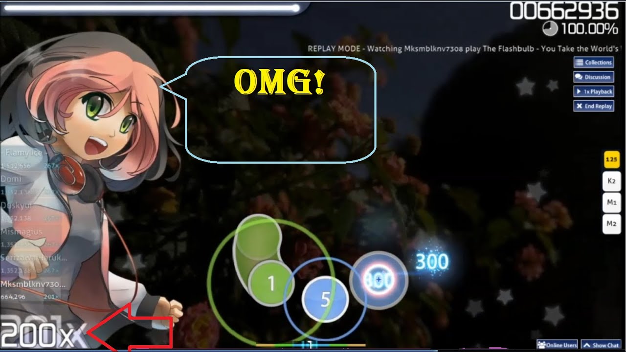 OSU играю в первый раз, и вот, что получилось - YouTube