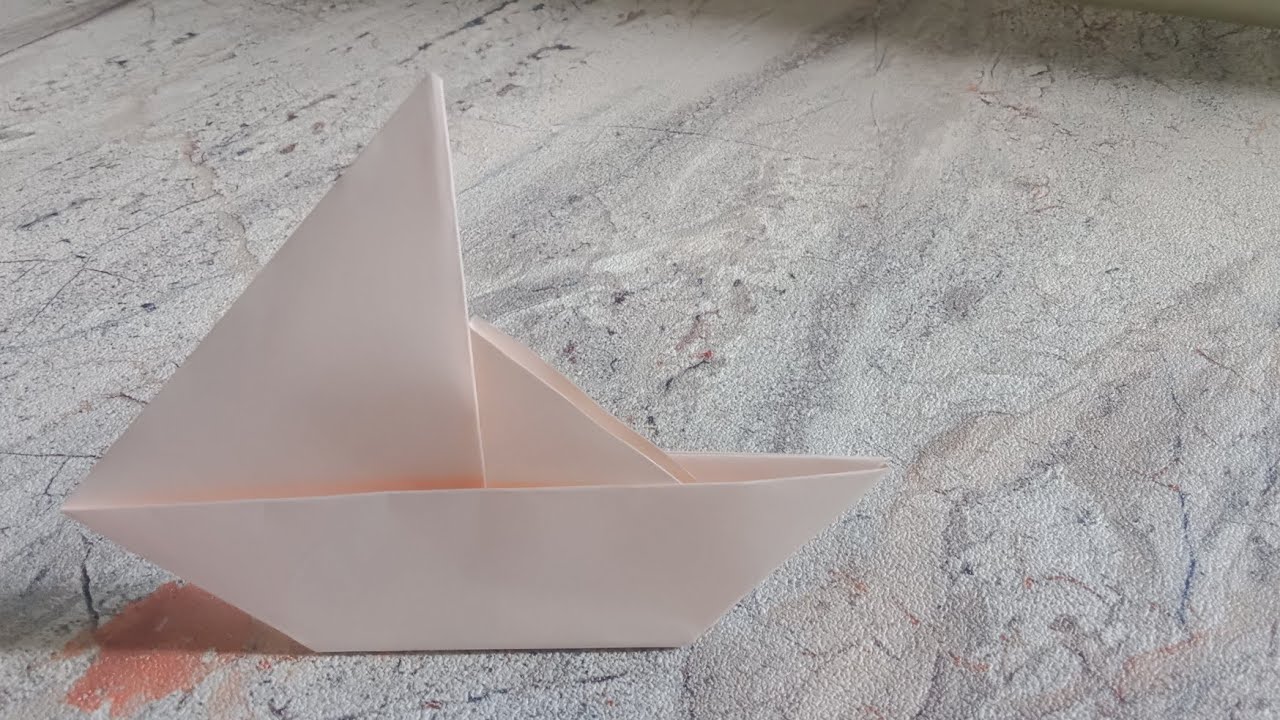 Paper Sailboat II Easy Origami Sailboat - YouTube