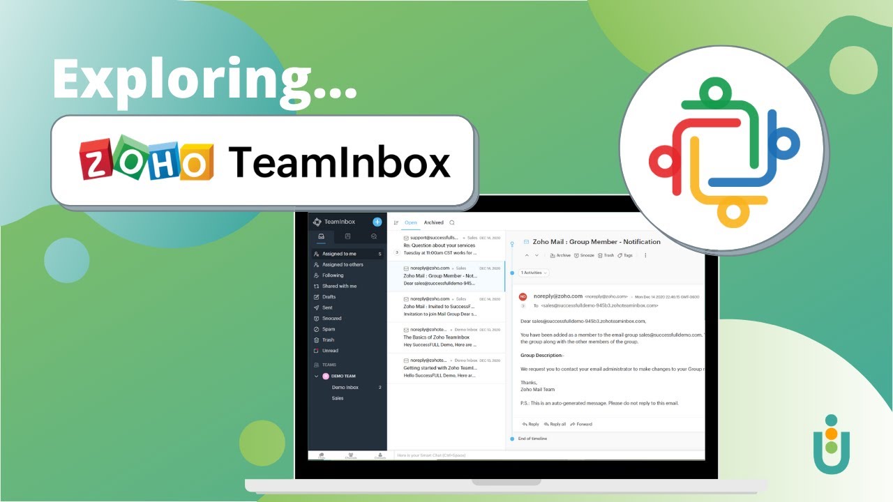 What is Zoho TeamInbox? | SuccessFULL Solutions - YouTube