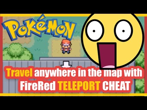 Pokemon FireRed Teleport Cheat - Use The Door to Instant Travel - YouTube