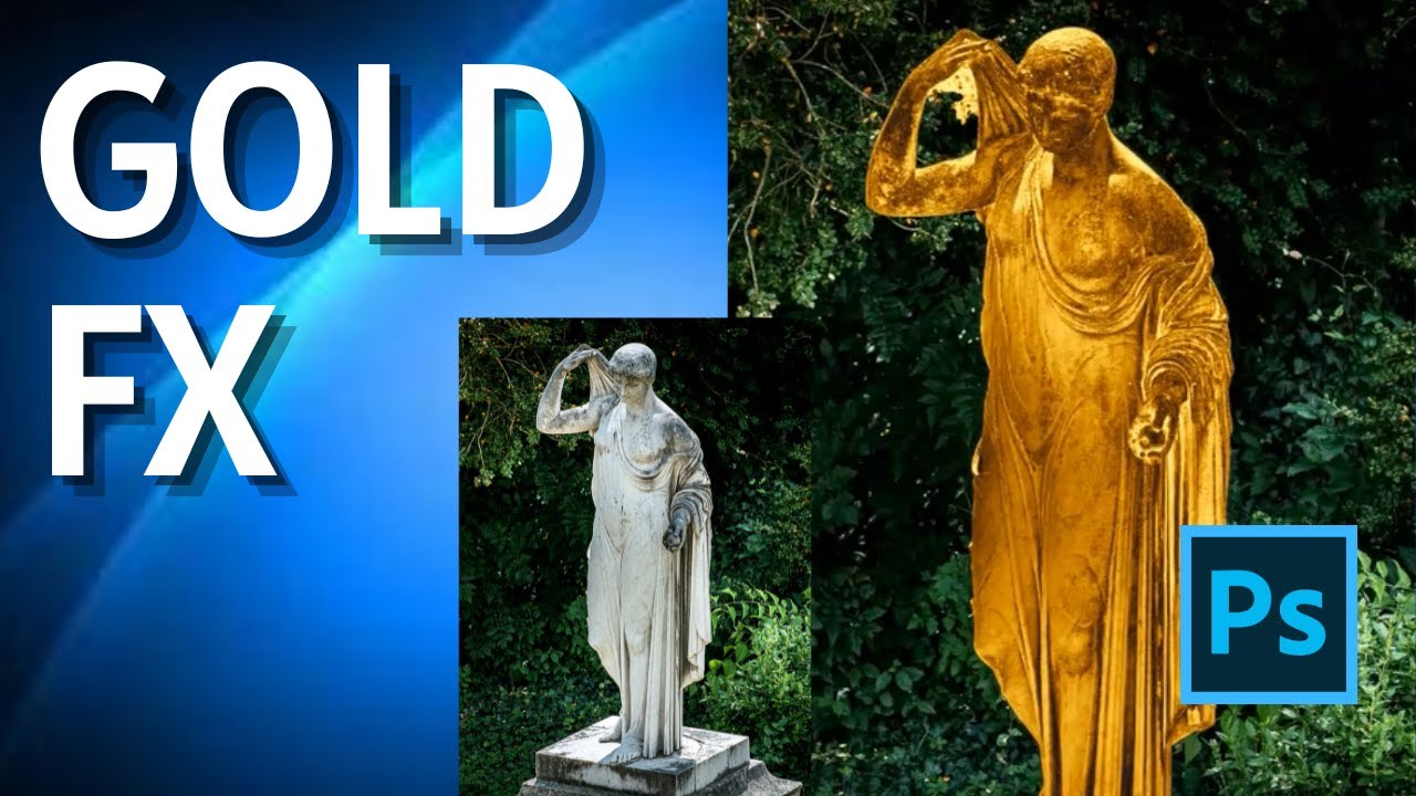 How to Make Gold Effect in Photoshop - YouTube