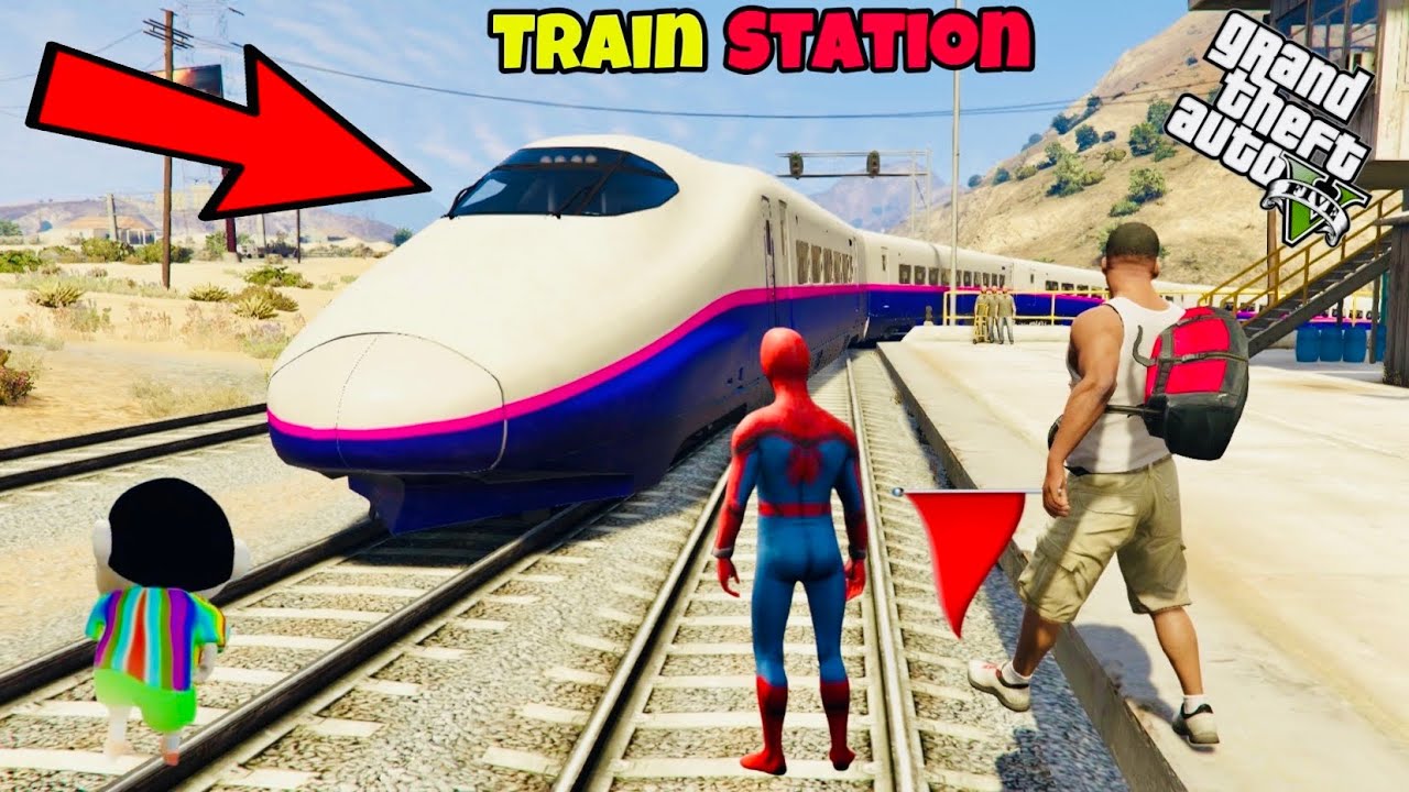 GTA 5 : Franklin First Bullet Train Experience in GTA 5 ! ( GTA 5 Mods ...