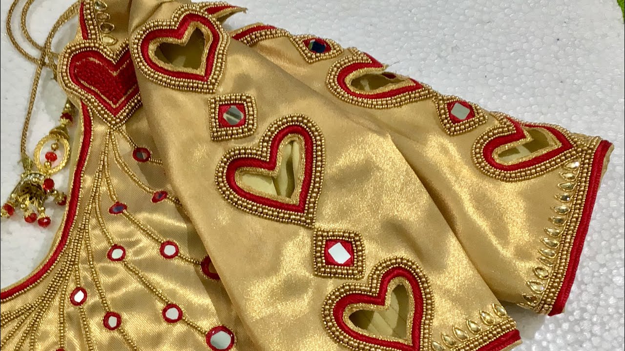 Patch work and mirror embroidery - YouTube