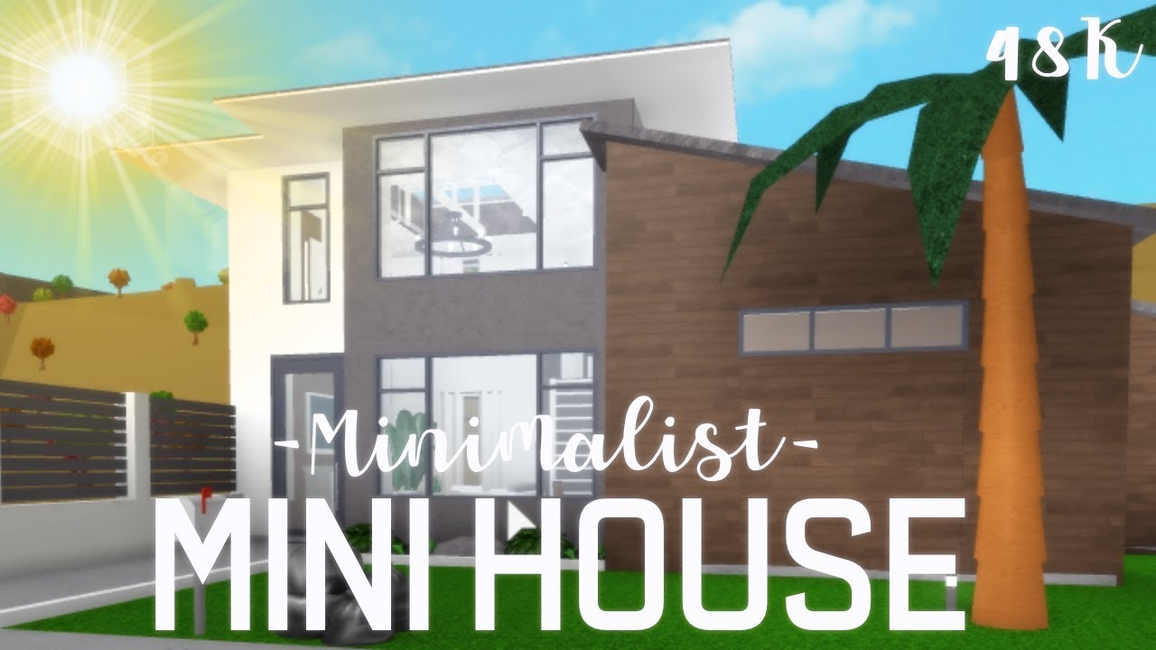 ROBLOX l Bloxburg: Minimalist mini house {48K} - YouTube
