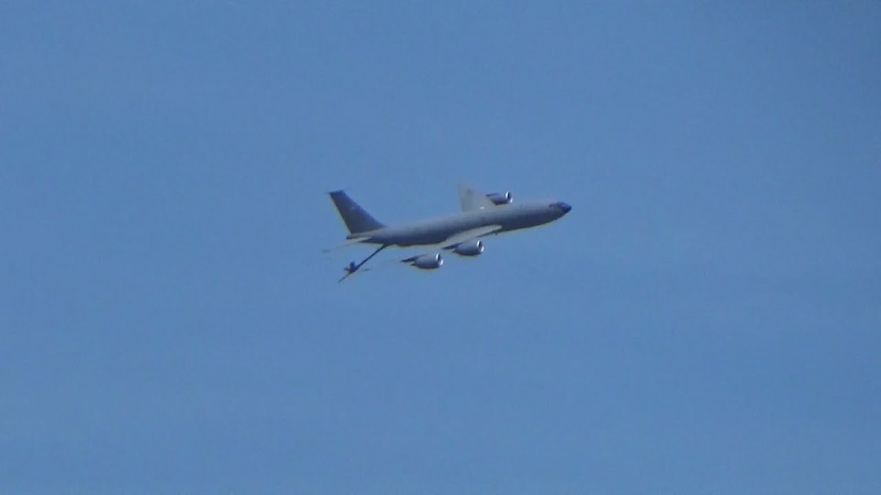 Air force fly over Tampa from 22nd st bridge - YouTube