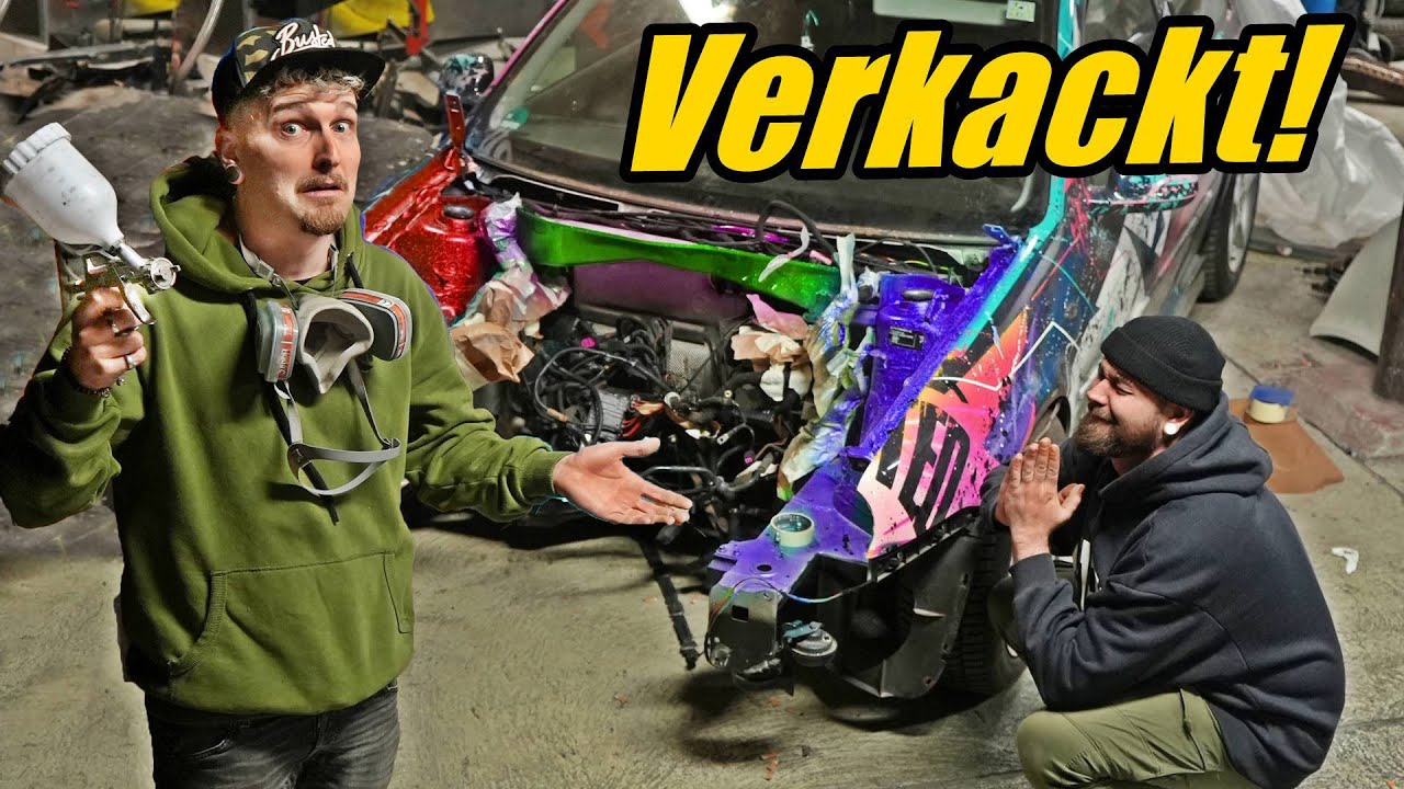 Golf 4 FAKE R32 selbst lackiert und direkt bereut 😩 - YouTube