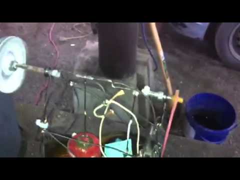 Stirling engine on wood stove! - YouTube
