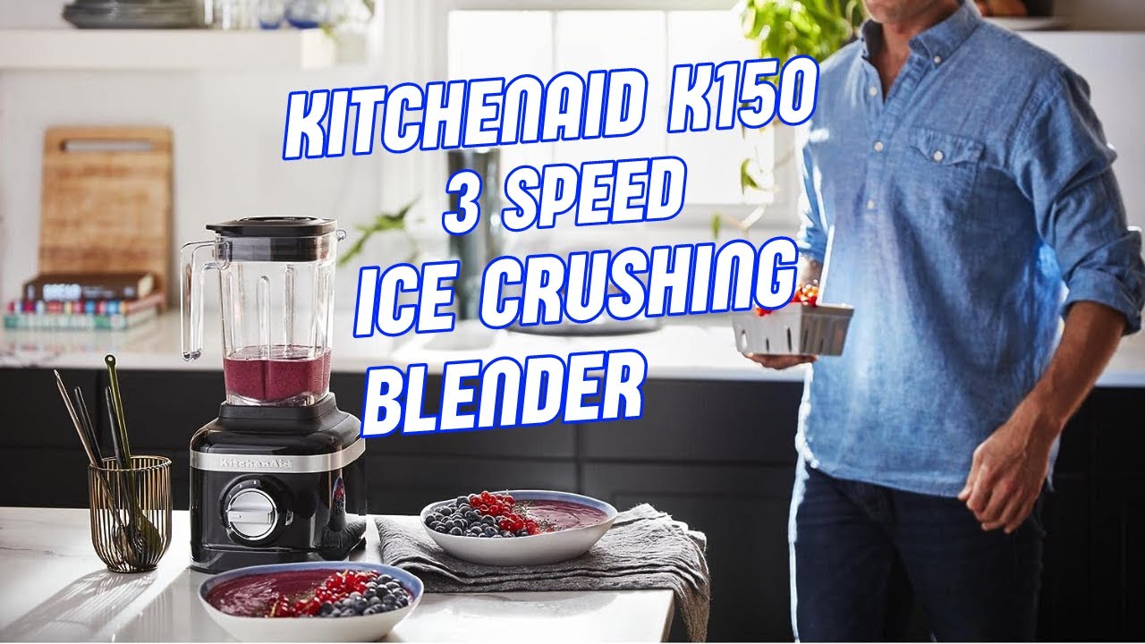 KitchenAid K150 3 Speed Ice Crushing Blender with 2 Personal Blender ...
