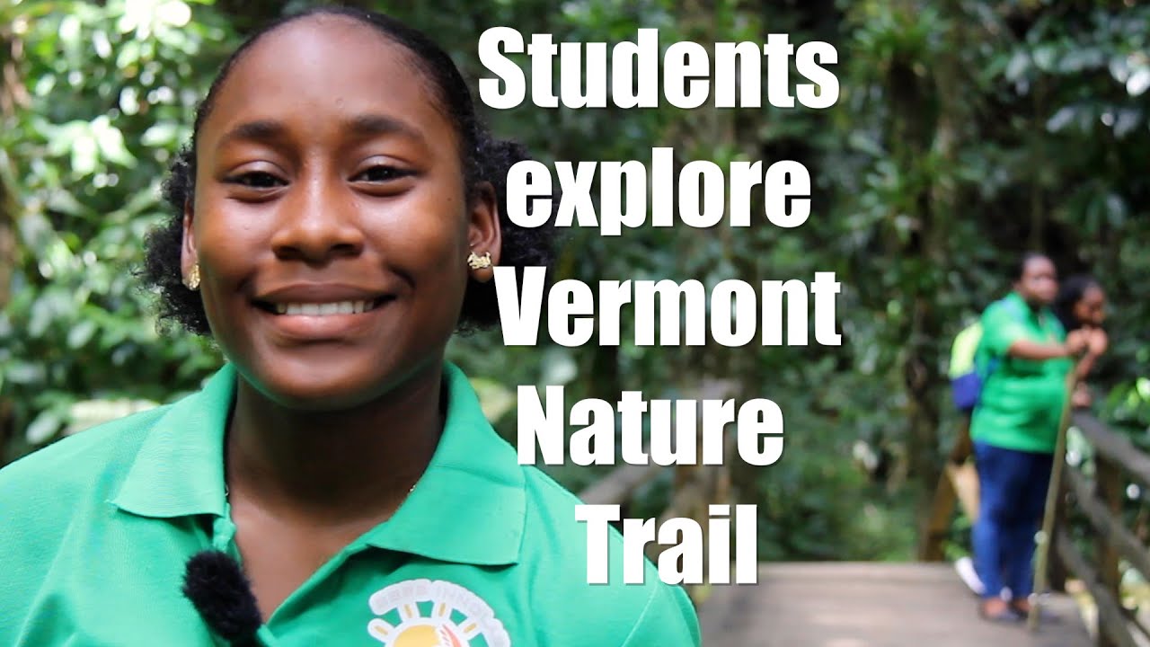 Students explore Vermont Nature Trail - YouTube