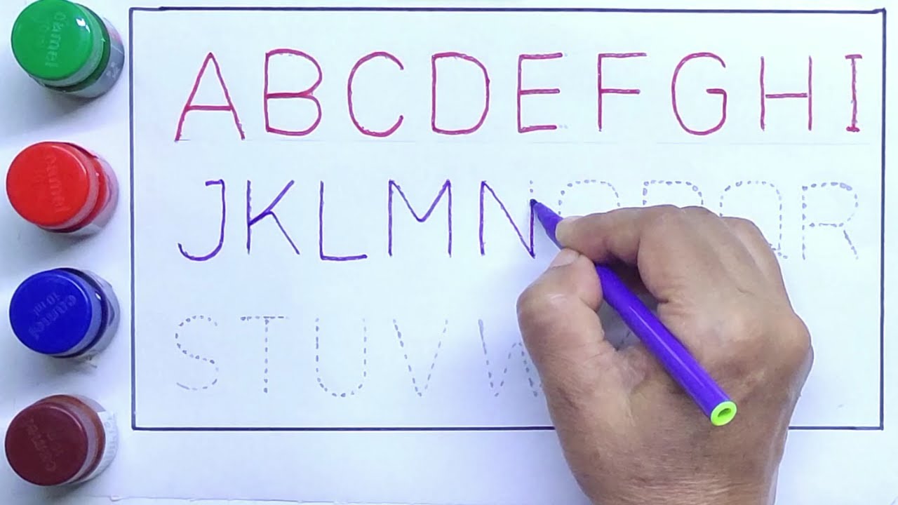 A For Apple B for Ball - Learn Writing English Alphabets - ABC ...