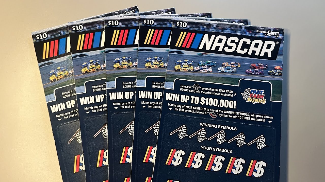 $100,000 PRIZE NASCAR SCRATCH OFF TICKETS💰😁 - YouTube