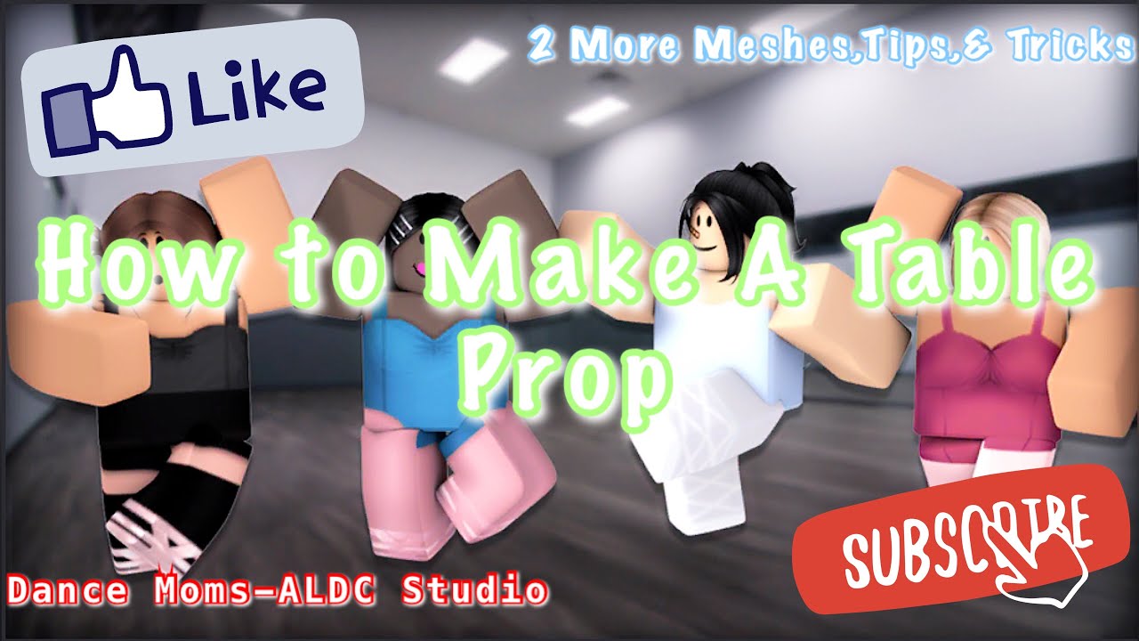 How to Make A Table Prop on Dance Moms-ALDC Studio - YouTube