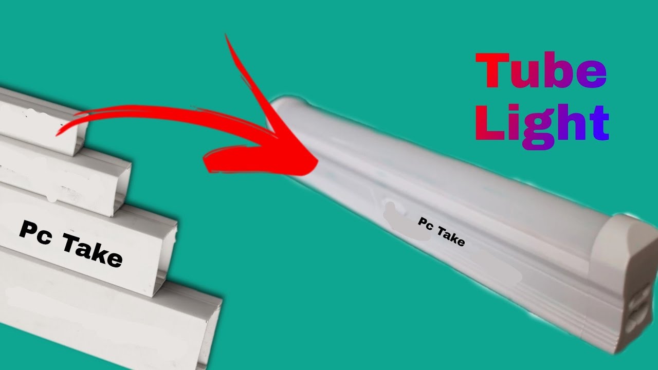 How to make rechargeable LED Tube Light | home made Tube Light - YouTube