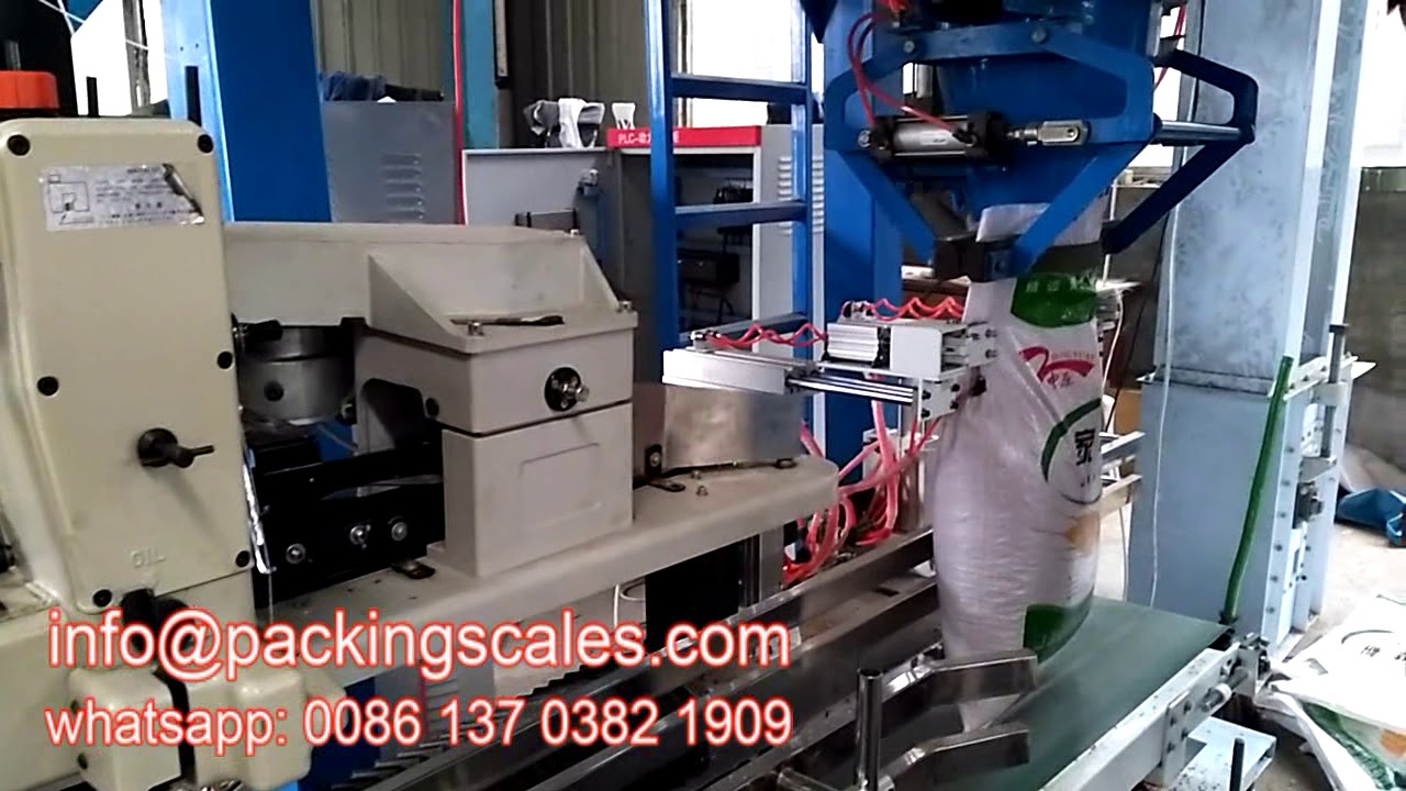 automatic 25kg fertilizer packing machine - YouTube