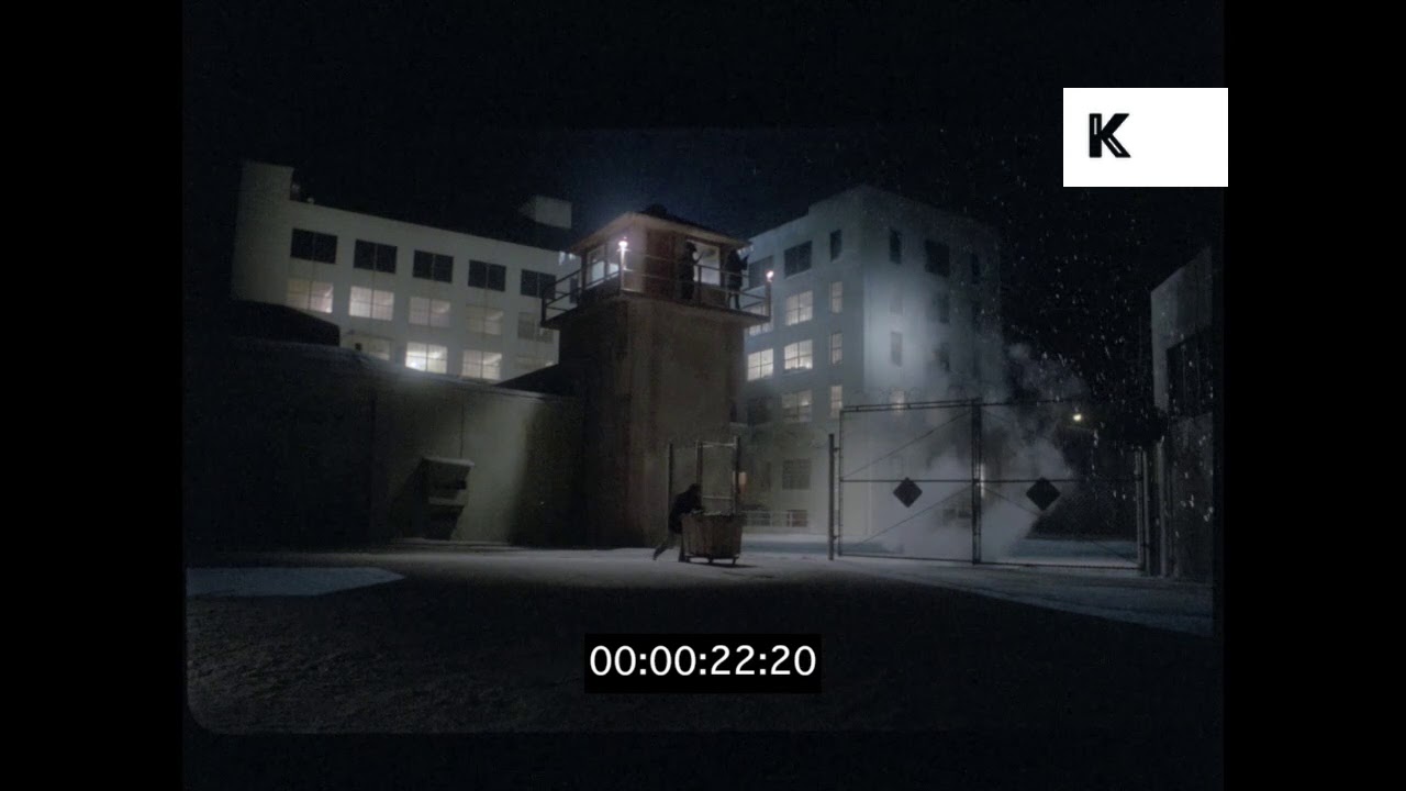 Maximum Security Prison at Night, 1980s USA, HD from 35mm - YouTube