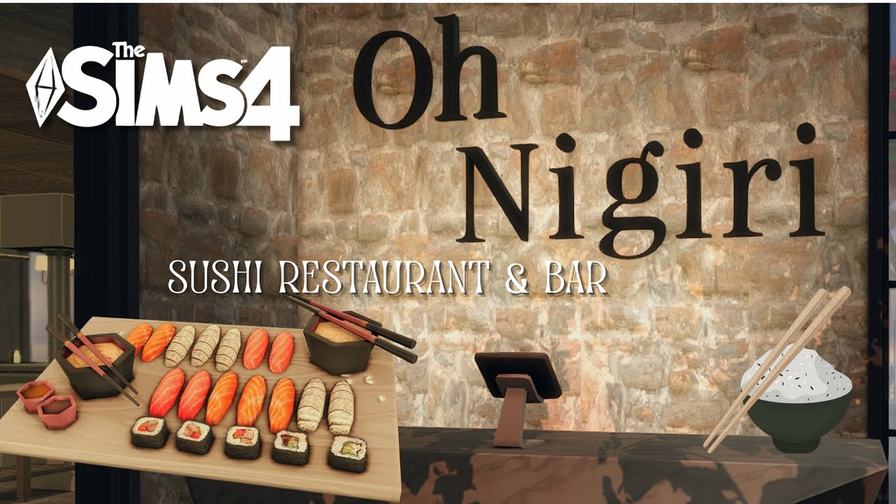 OhNigiri Sushi Restaurant & Bar | CC Build | The Sims 4 - YouTube
