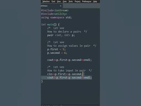 C++ STL, Pairs, programmers bee - YouTube