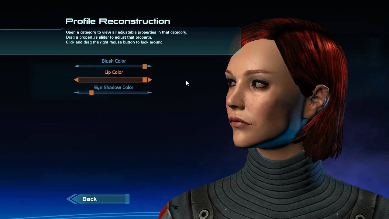 Let's RePlay Mass Effect - part 2 [Face sculpting] - YouTube