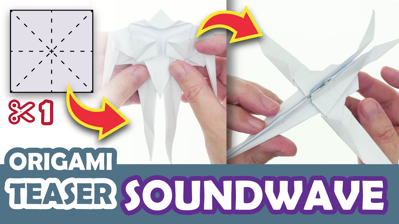 Teaser - Transforming a DECEPTICON SOUNDWAVE Origami Transformer - YouTube