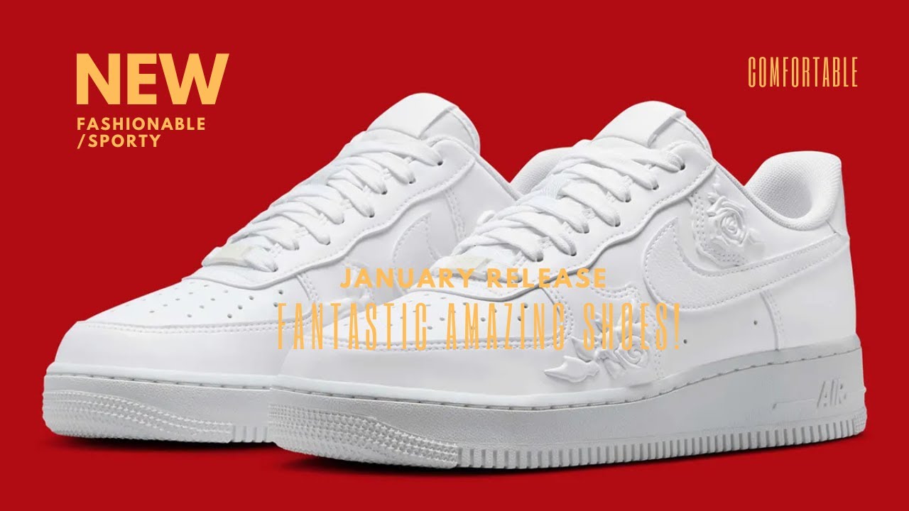 Nike Air Force 1 Low "White Roses" White Women's/Shoe/Trainers/Sneaker ...