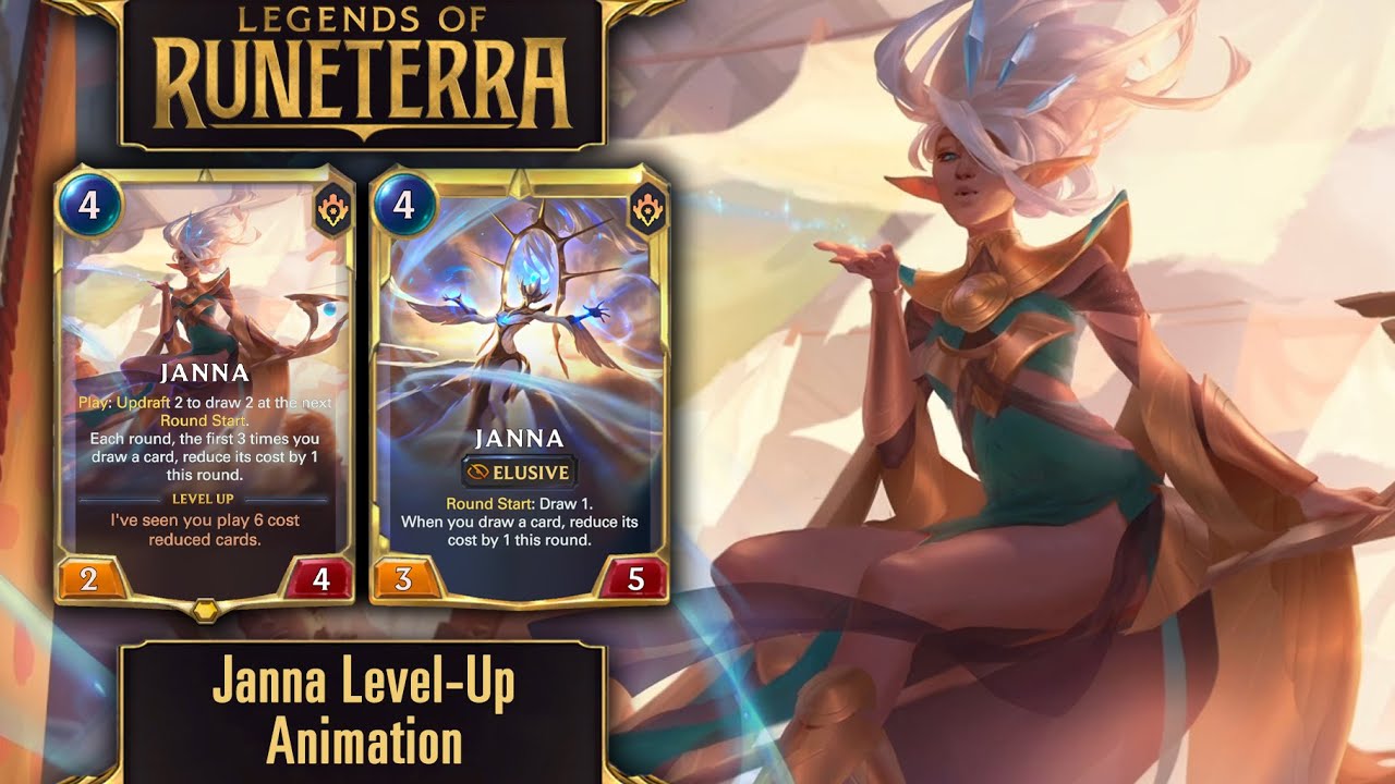 Legends of Runeterra - Janna Level-Up Animation - YouTube