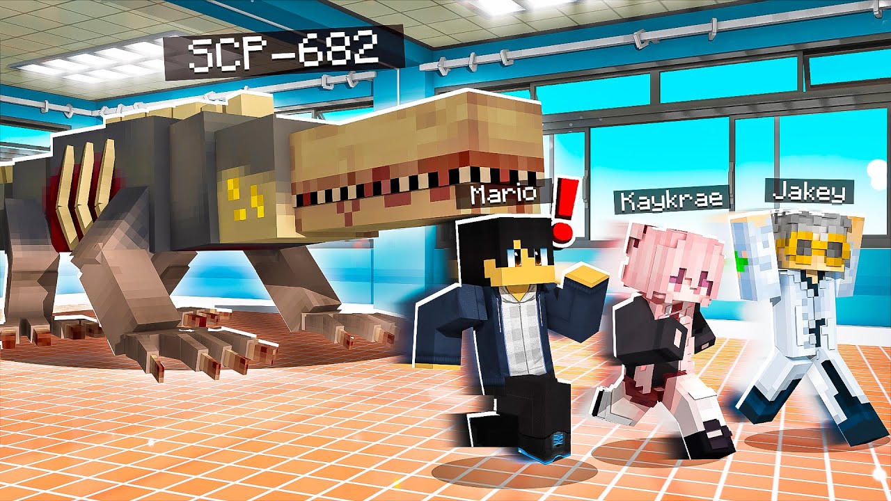 SCP 682: Hard To Destroy Reptile Escapes | Minecraft SCP Roleplay - YouTube