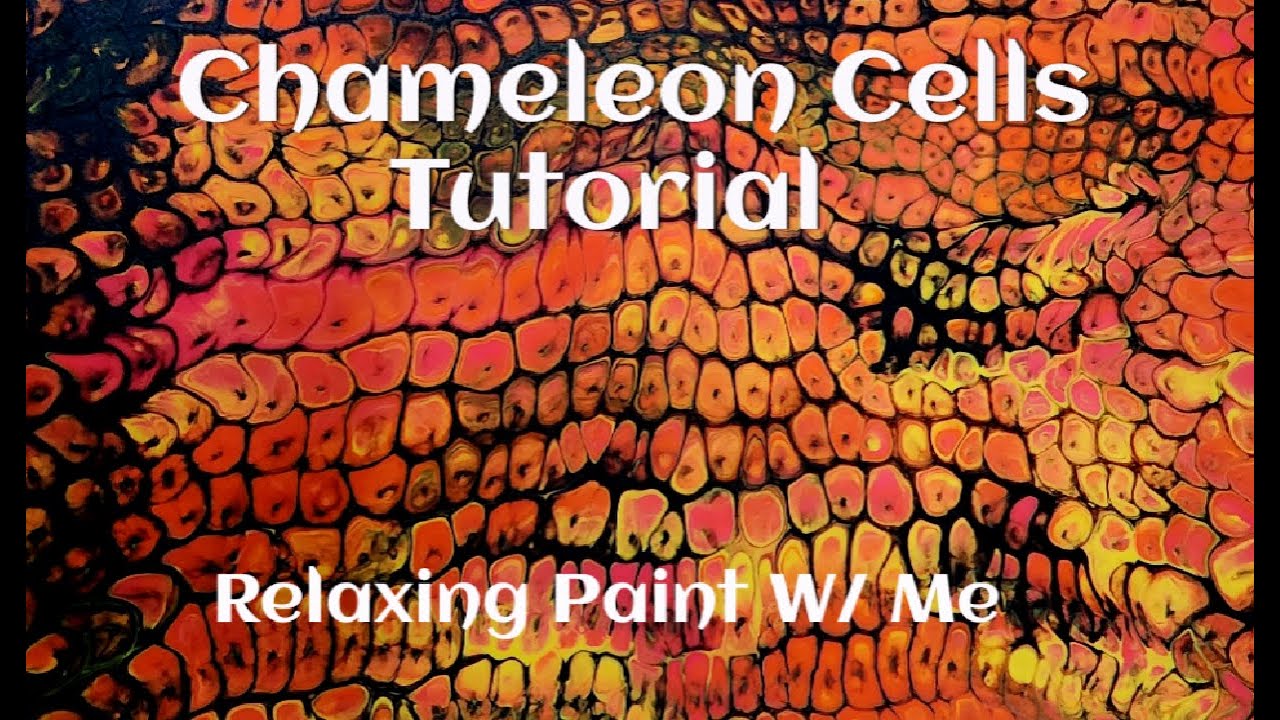 Chameleon Cells Tutorial - Relaxing Paint Video - YouTube