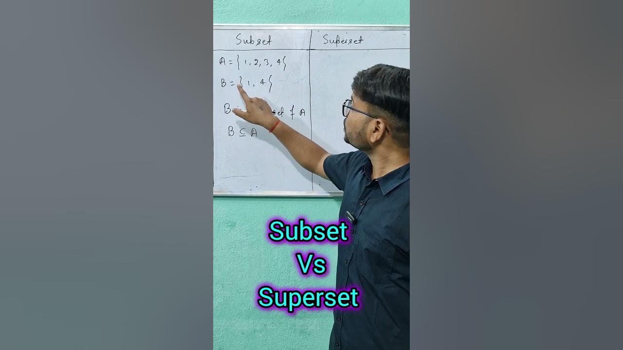 subset vs superset |set| differrence between subest and superset ...