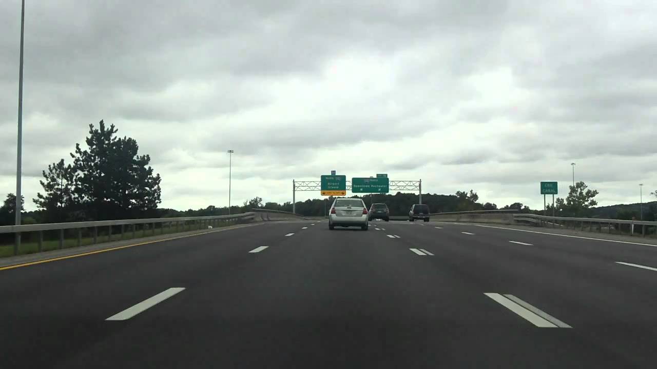 Interstate 390 (Exits 12 to 20) northbound - YouTube